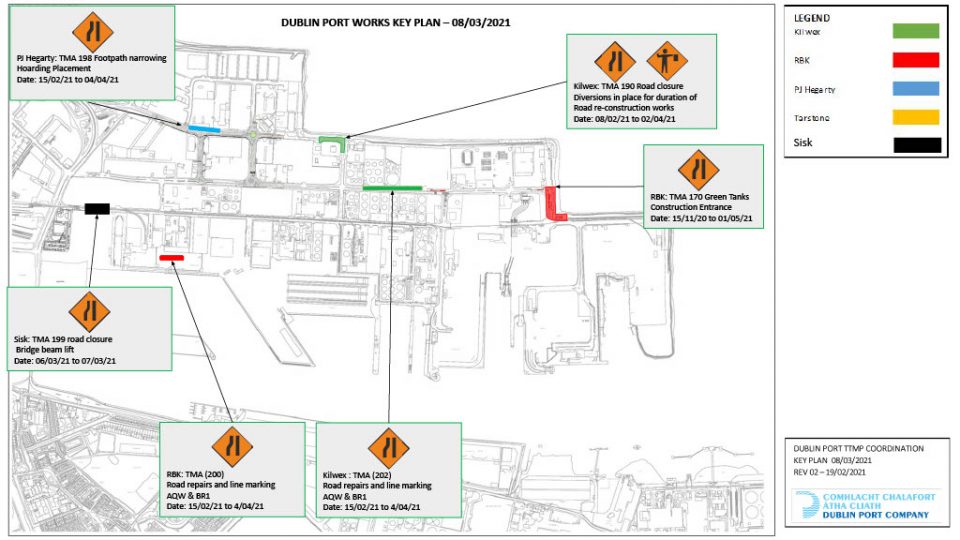 Dublin Port Temporary Traffic Management Plans - 22nd of February to ...