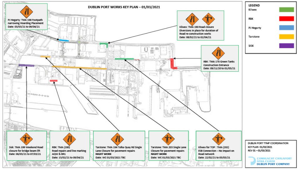 Dublin Port Temporary Traffic Management Plans - 1st to 15th of March ...