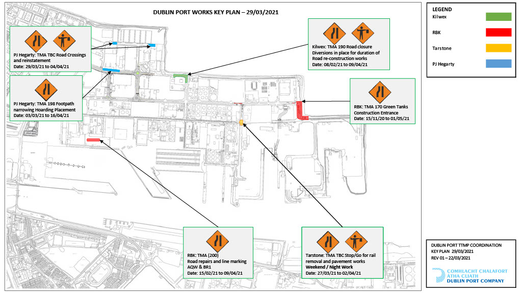 Dublin Port Temporary Traffic Management Plans - 22nd March to 5th of ...