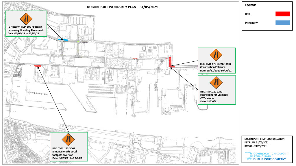 Dublin Port Temporary Traffic Management Plans - 24th May to 7th June ...