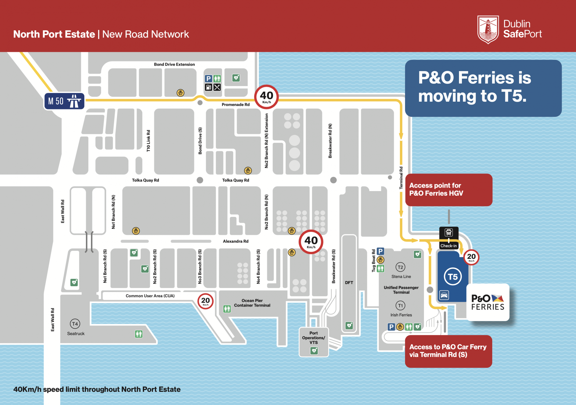 P&O Ferries and Seatruck switch terminal locations within Dublin Port ...